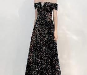Grand Evening Dresses, High End, Queen's Elegant Dresses, Sequined ...