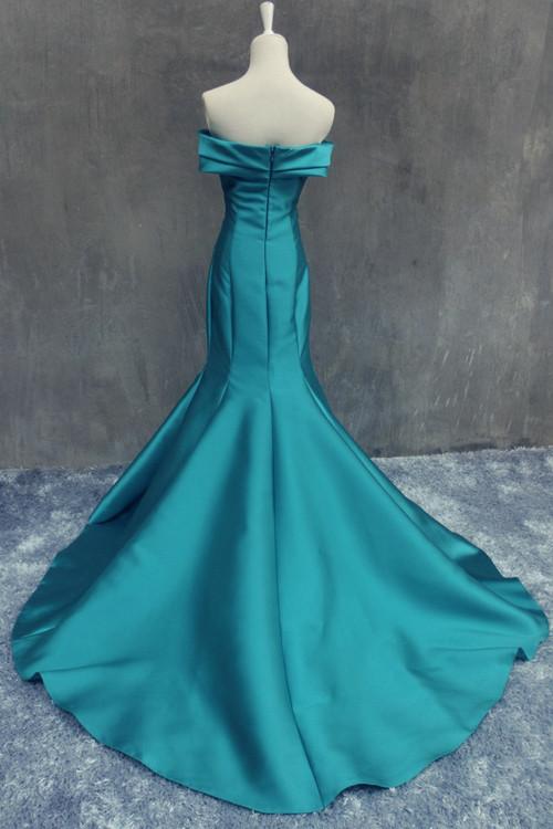 Mermaid Off Shoulder Backless Prom/evening Dress With Ruffles on Luulla