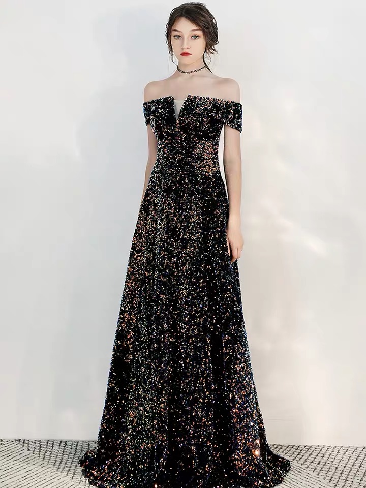 Grand Evening Dresses, High End, Queen's Elegant Dresses, Sequined ...