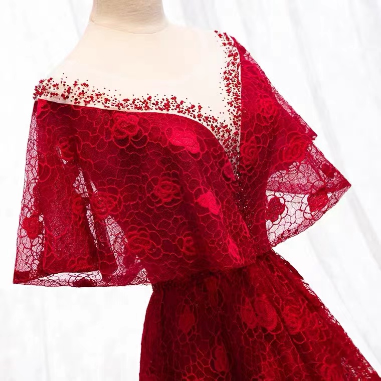 Red Party Dress , Elegant Party Dress,unique Evening Dress,custom Made ...