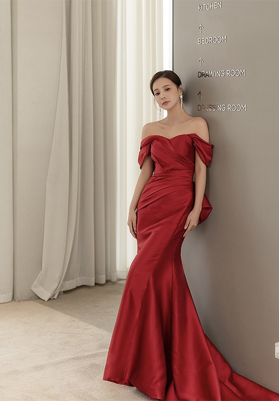 Red Evening Dress,sexy Party Dress, Satin Prom Dress,charming Bodycon ...