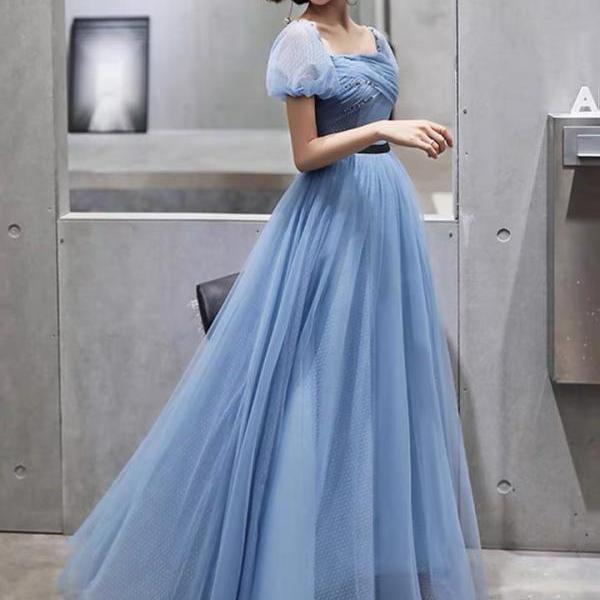 Blue Evening Dress, Fairy, High Quality Birthday Dress, Dream Long Prom ...