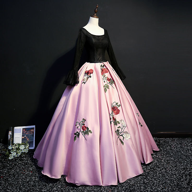 Long Sleeve Prom Dress,vintage Eveninng Dress,unique Party Dress ...