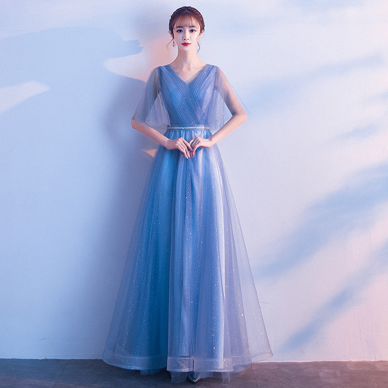 Style,v-neck Party Dress, Fancy Evening Dress,elegant Bridesmaids Dress ...