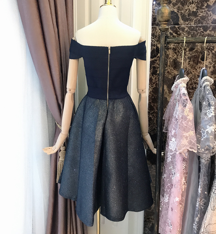 Bandage Cross Dress, Off Shoulder Homecoming Dress, Patchwork Mesh Midi ...