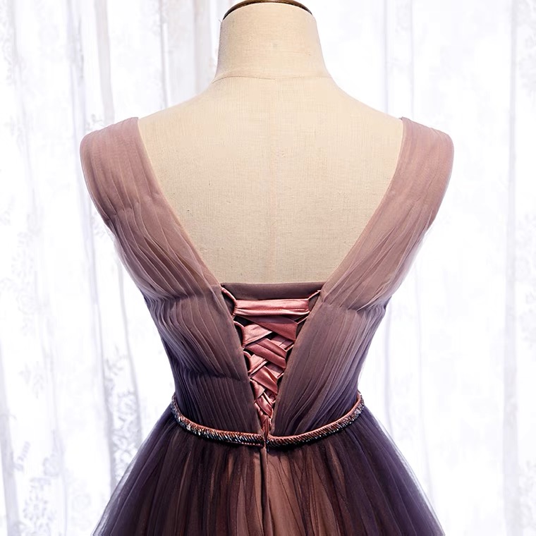 Gradient Prom Dress,v-neck Party Dress,custom Made on Luulla