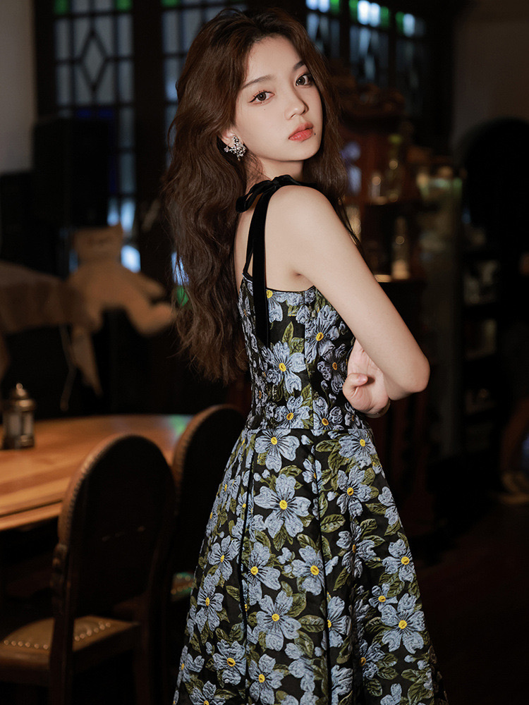 Unique Party Dress Floral Graduation Dress Cute Midi Dress on Luulla