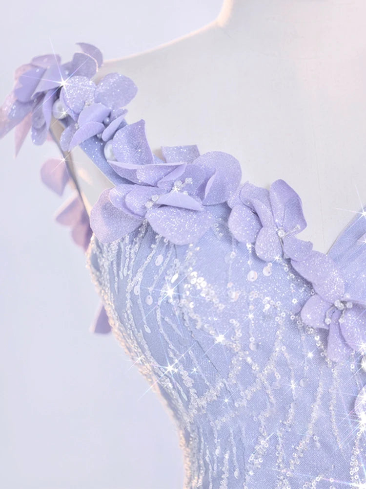 Sparkling Rhinestone Corset Gown With Tulle Layers on Luulla